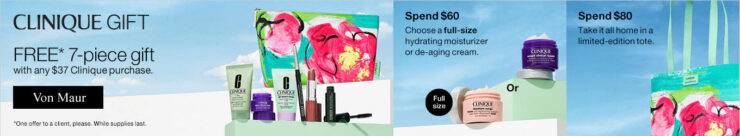 Clinique Gifts with Purchase - April 2025